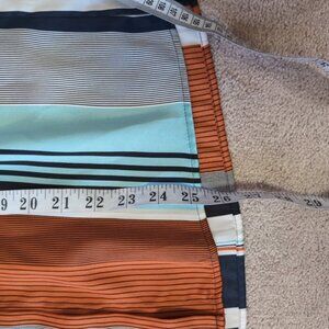 Mango | Tops | Mango Suit Retro Mod 6s Striped Satin Boxy Short Sleeve ...